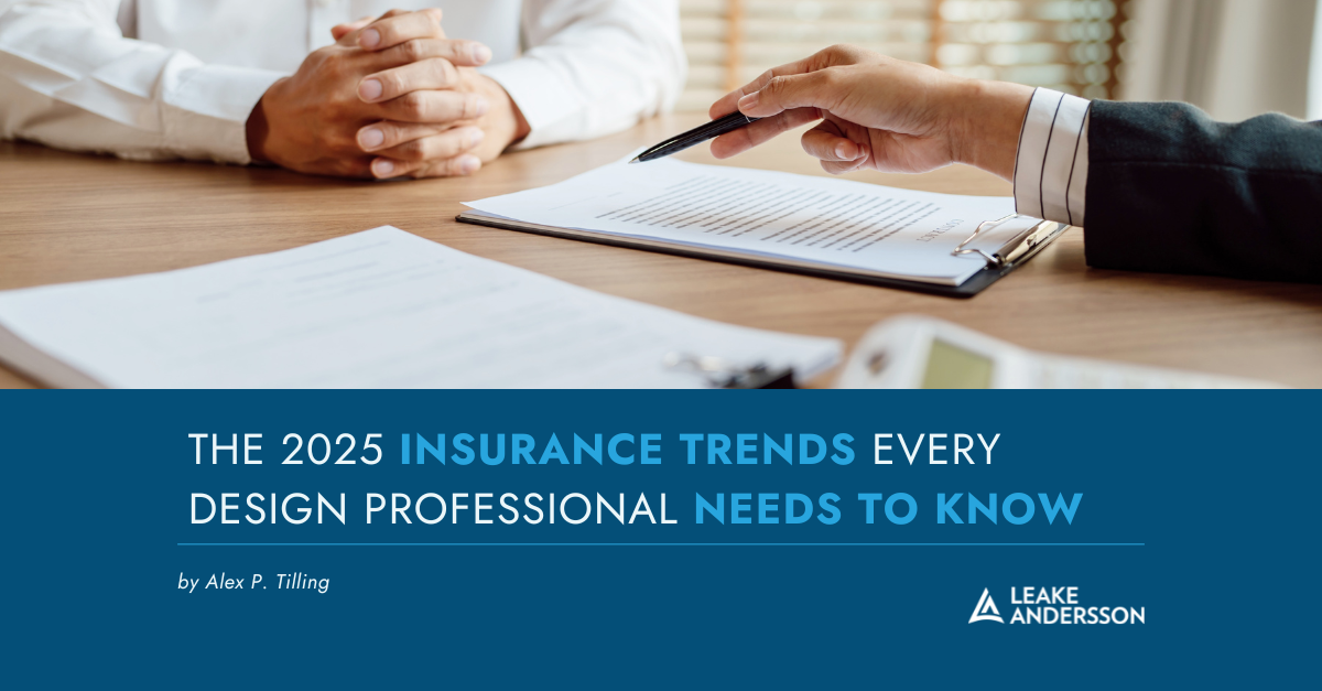 2025 Liability Insurance Trends Design Professionals Should Know