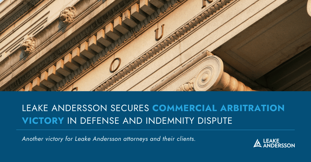 Commercial Arbitration Victory Highlights the Importance of Contractual ...