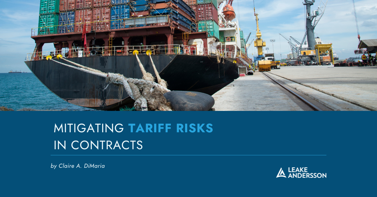 Mitigating Tariff Risks in Contracts